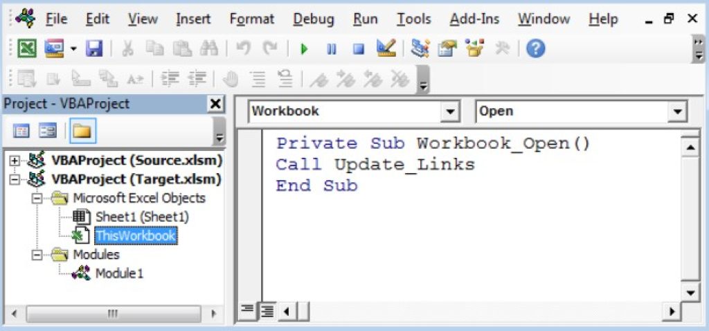 Automating Workbook Link Updates With Vba In Excel
