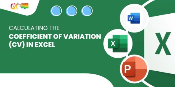 Calculating the Coefficient of Variation (CV) in Excel