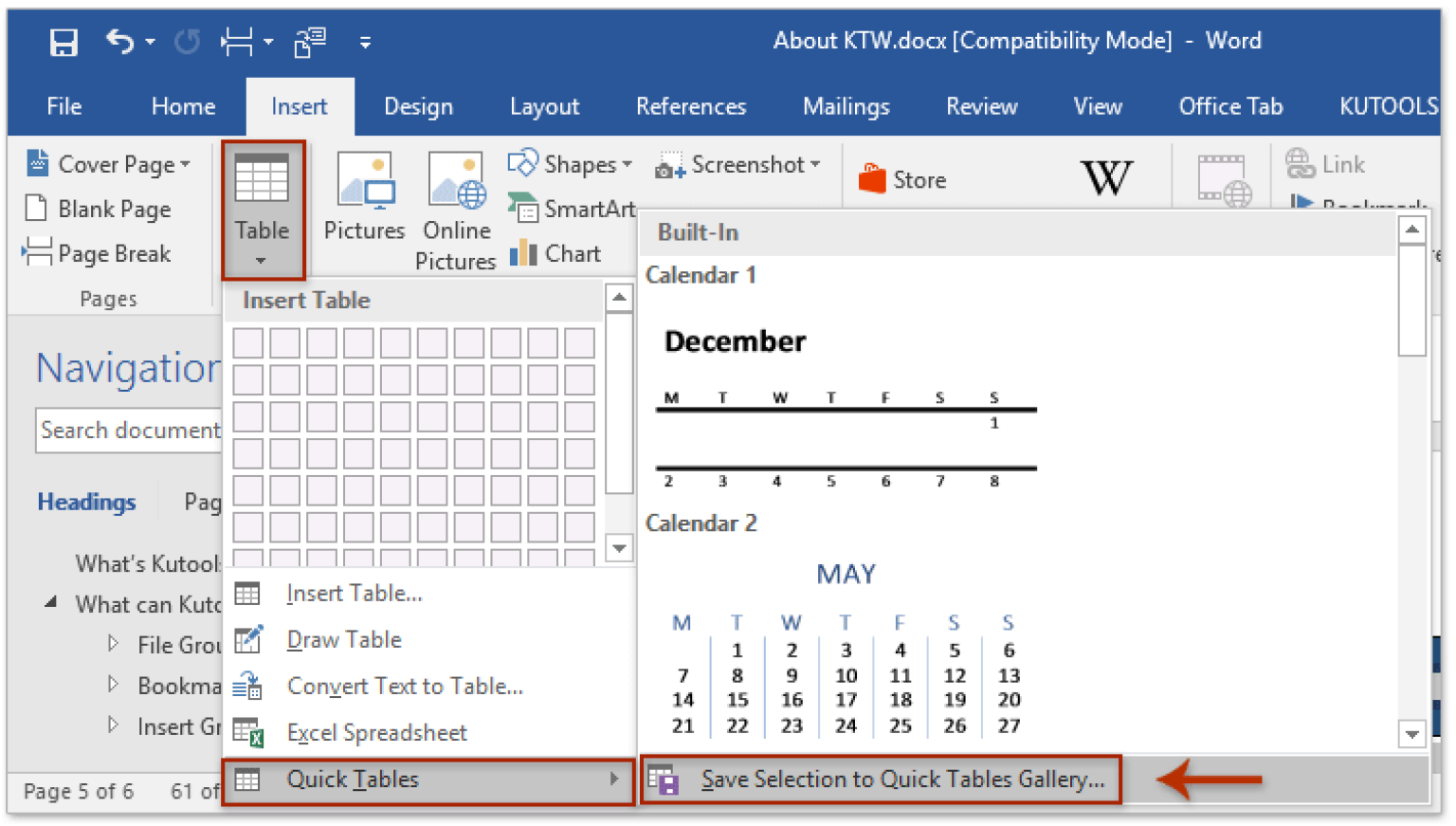 How to Save/Create Table Style from an Existing Table in Word - Gotkey.net