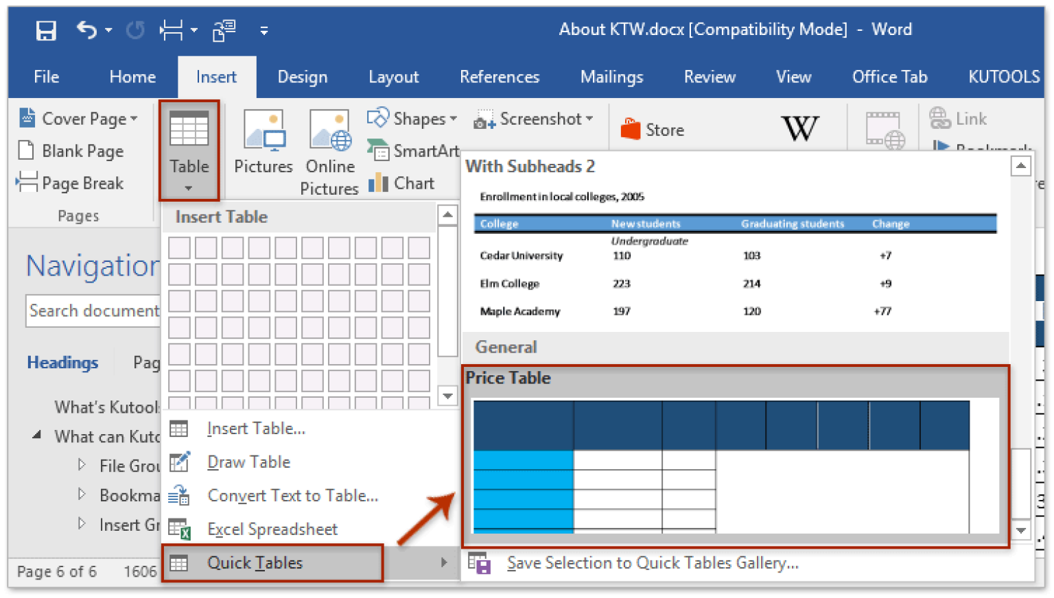 How to Save/Create Table Style from an Existing Table in Word - Gotkey.net