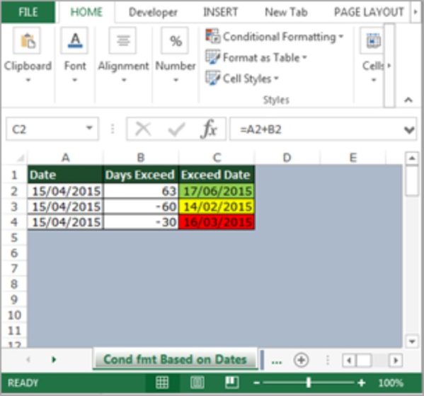 Date-Based Formatting in Excel - Gotkey.net