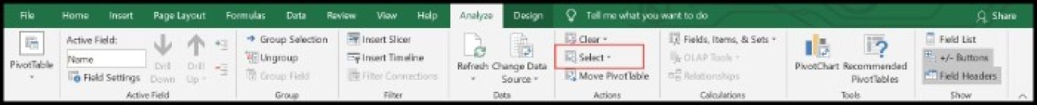 Deleting and Resetting Pivot Tables in Excel