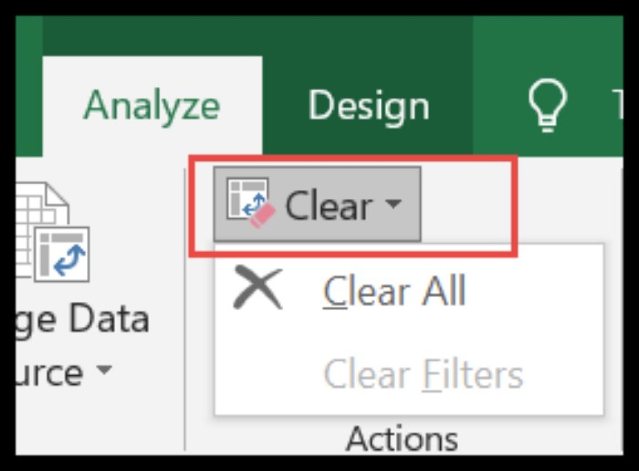 Deleting and Resetting Pivot Tables in Excel
