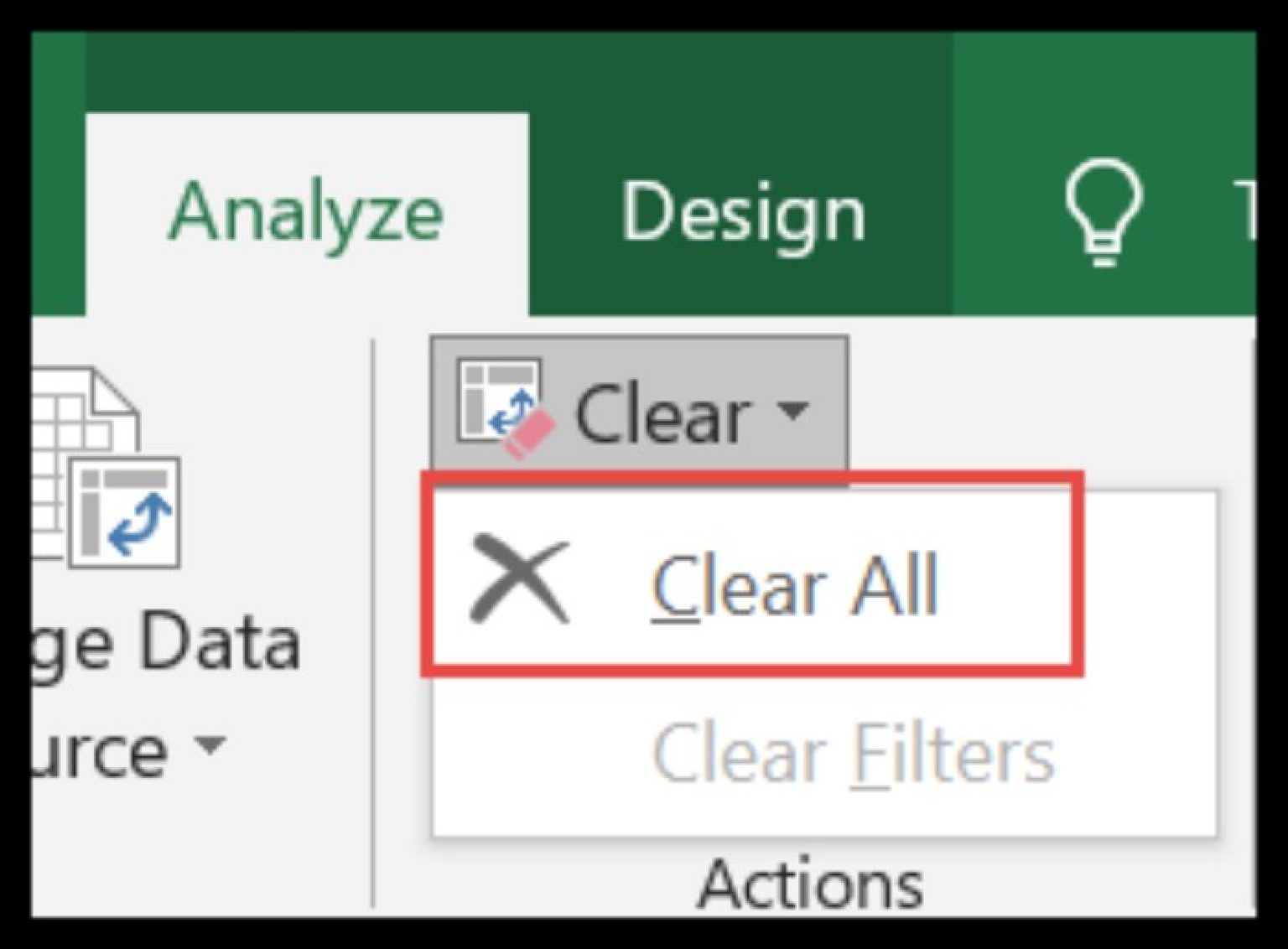 Deleting and Resetting Pivot Tables in Excel