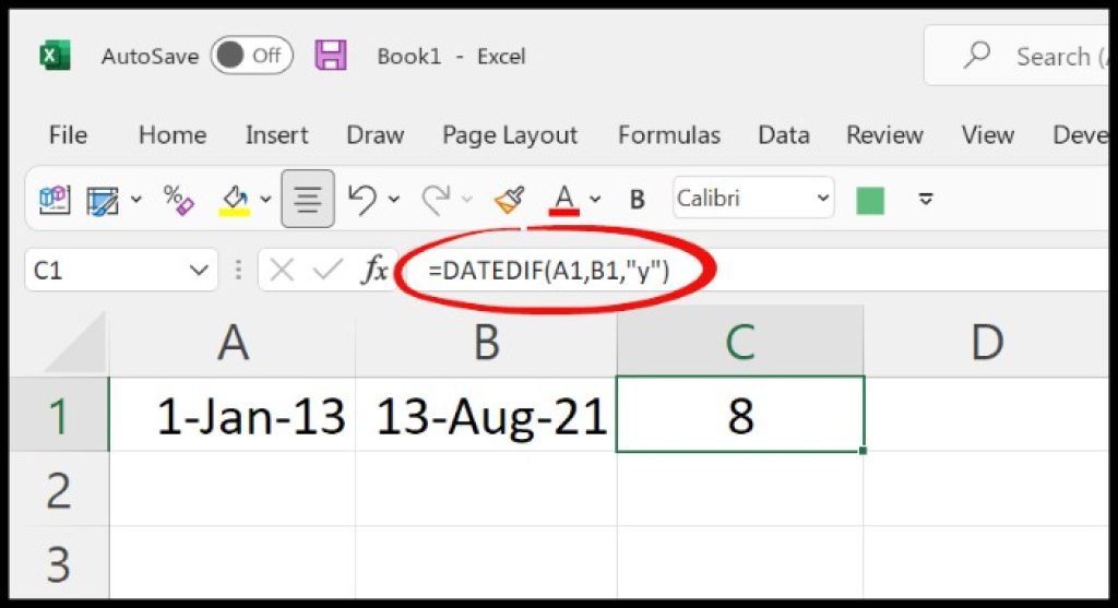 Finding Date Durations in Excel Using Formulas - Gotkey.net