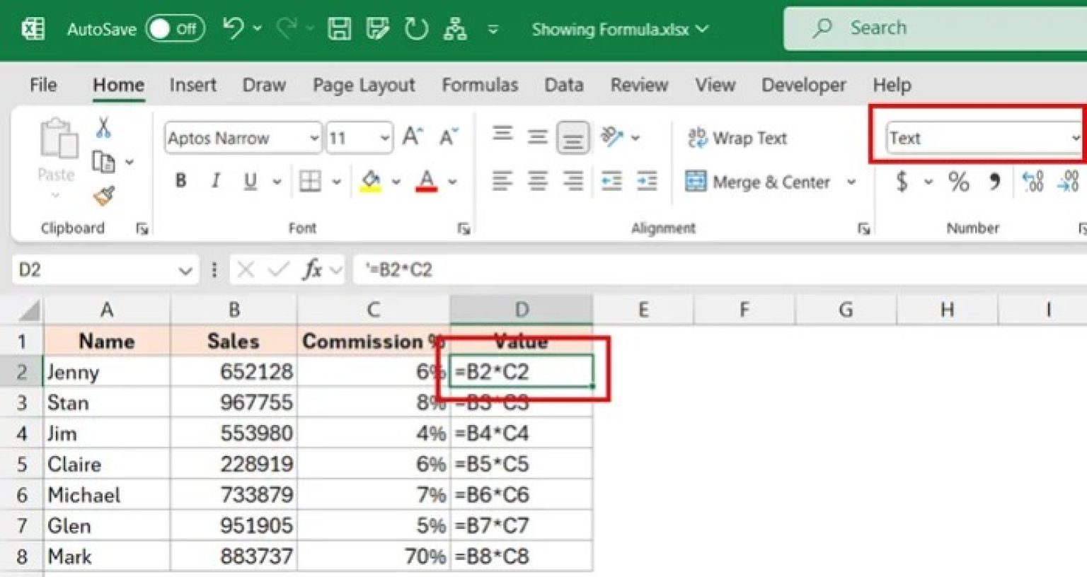 Fixing Excel: Formulas Displayed Instead of Results