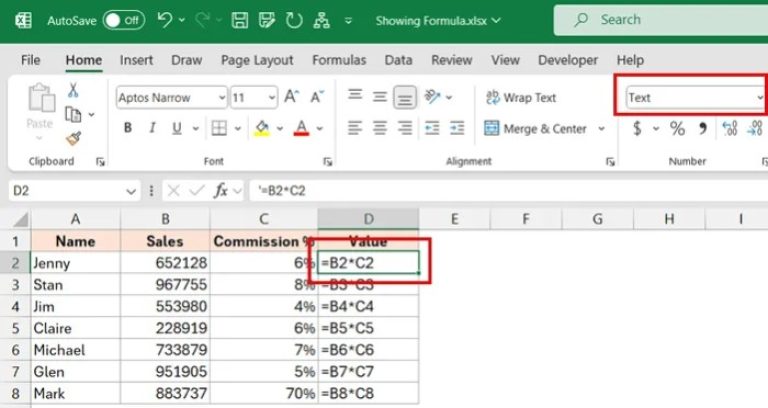 Fixing Excel: Formulas Displayed Instead of Results