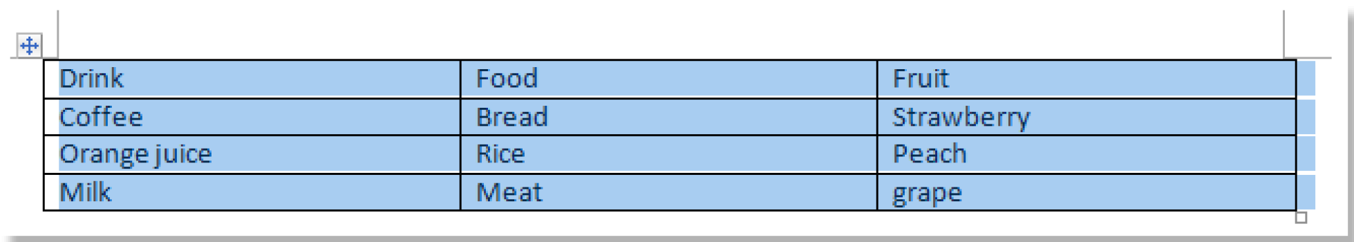 How to insert a line above a table at the top of the document? - Gotkey.net