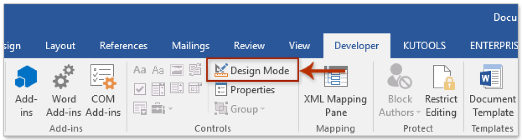 How to insert date picker showing current date by default in Word? - Gotkey.net