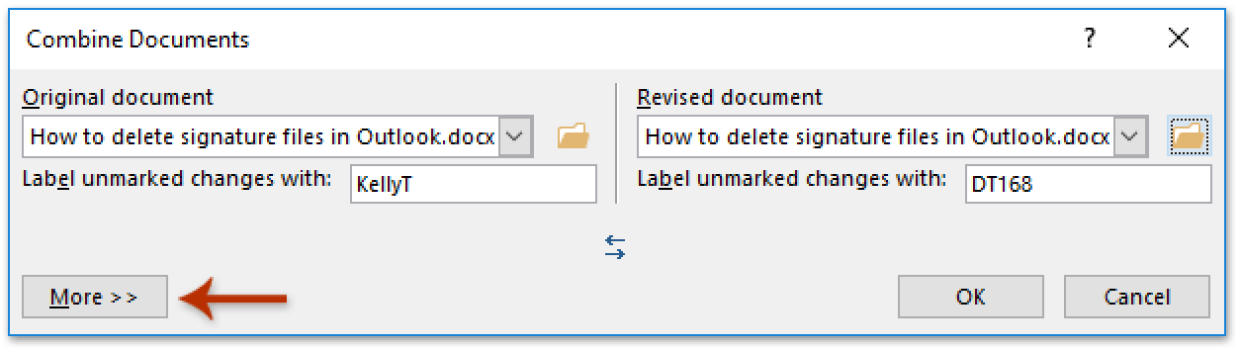 How to merge comments and changes from multiple documents in Word - Gotkey.net