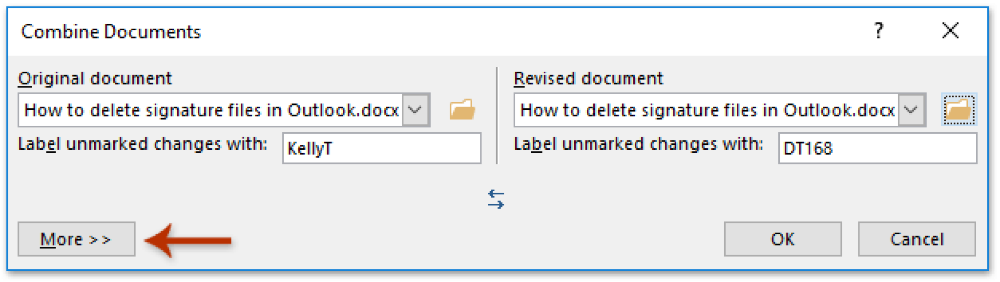 How to merge comments and changes from multiple documents in Word - Gotkey.net
