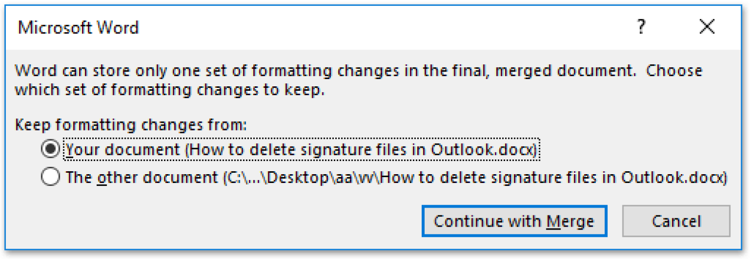 How to merge comments and changes from multiple documents in Word - Gotkey.net