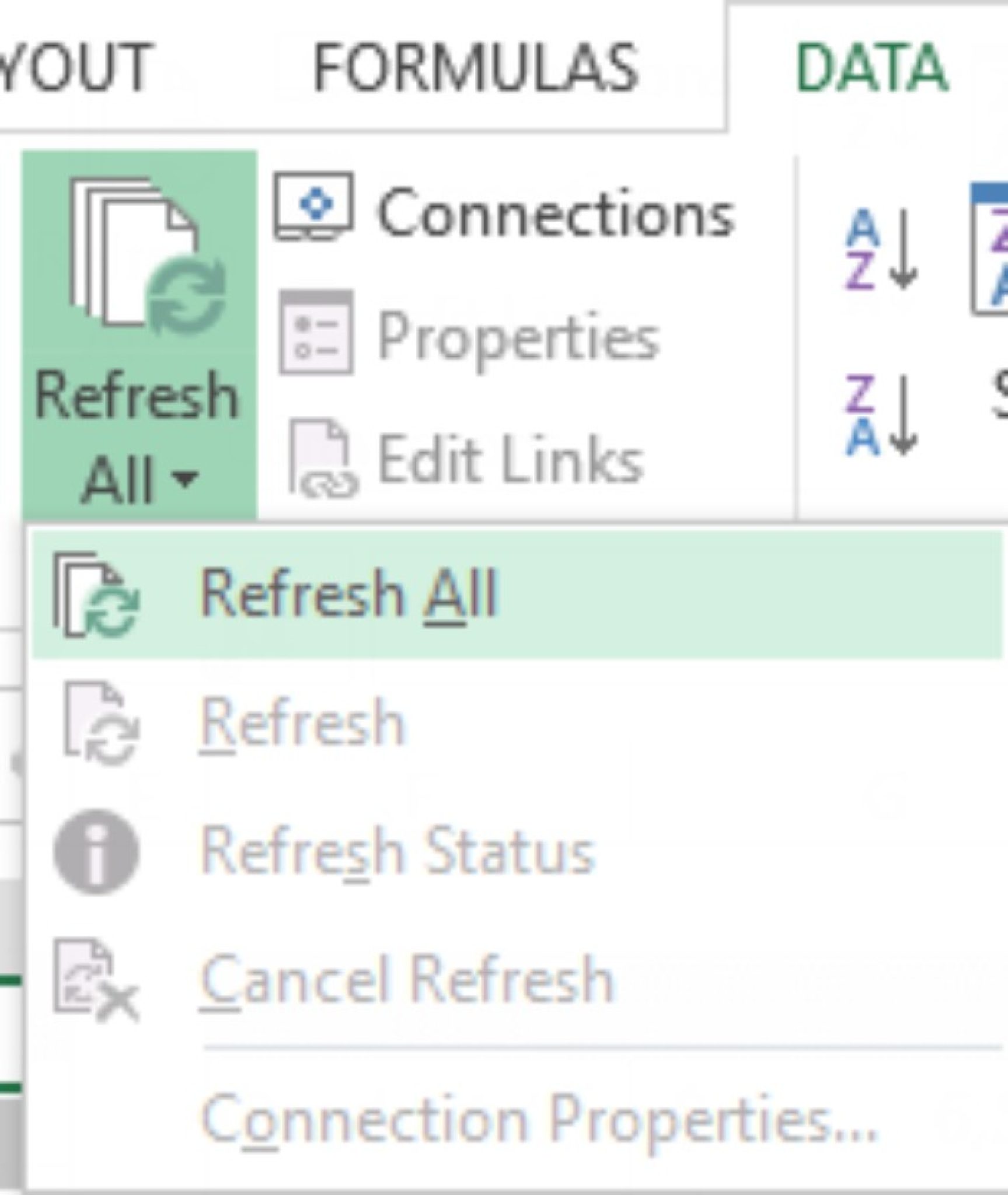 Refreshing All Pivot Tables Simultaneously in Excel