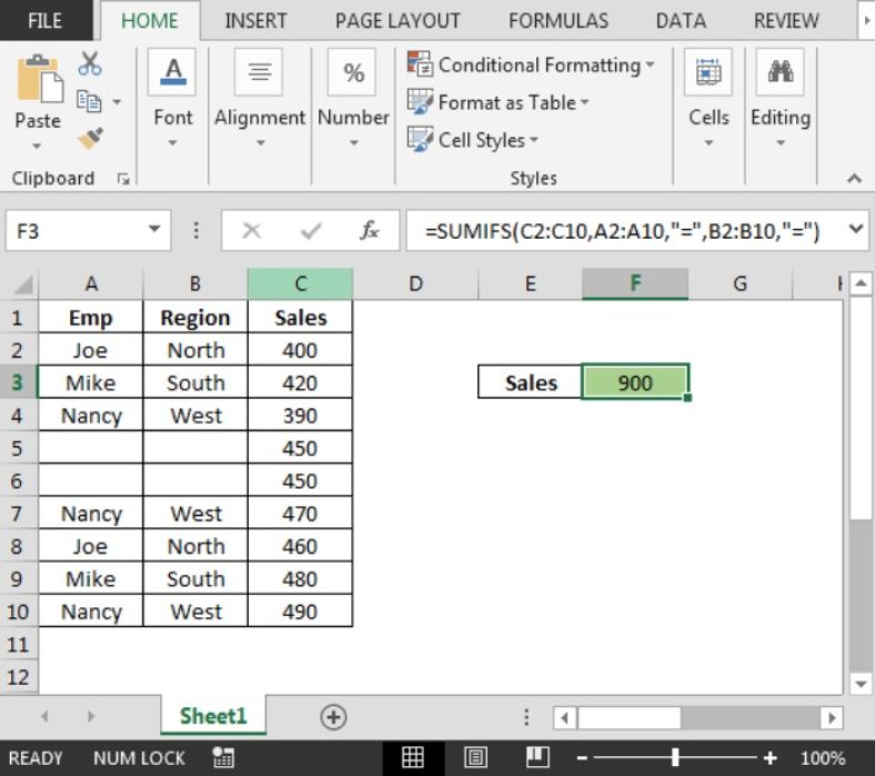 Utilizing Blank Cells as Criteria in Excel SUMIFS