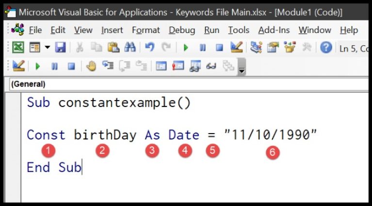 VBA Constants Explained