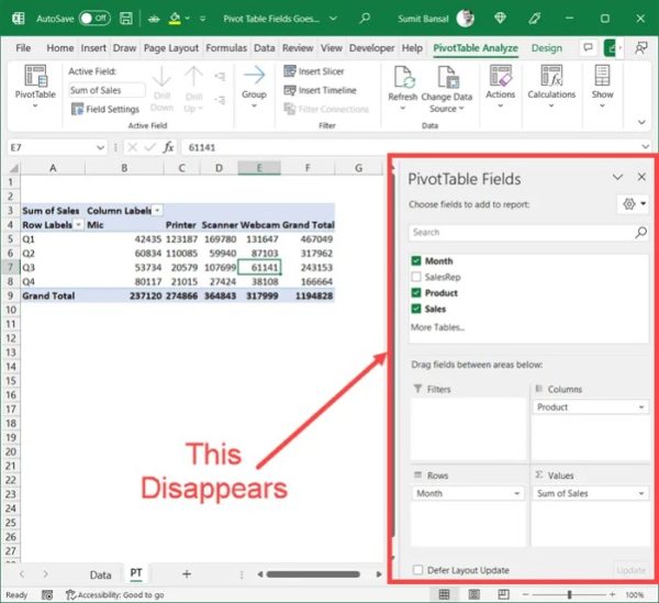 Excel Pivot Table Fields: Recovery and Optimization Guide