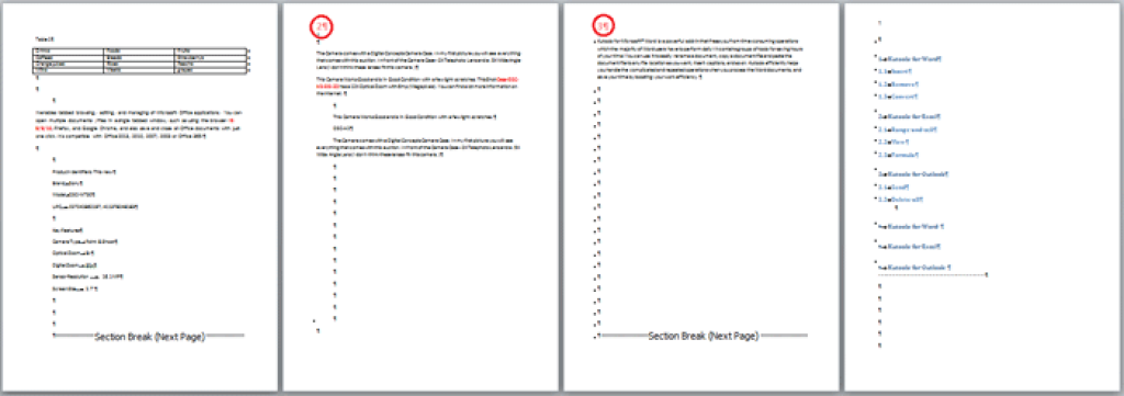How to add different formats page numbers to certain pages in Word ...