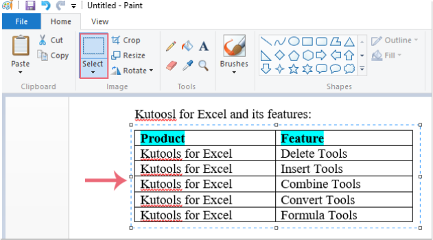 How to export/save/convert tables as images in Word - Gotkey.net
