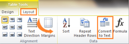 How to Convert Multiple Tables to Text in Word - Gotkey.net