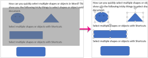 How to select multiple shapes or objects in word? - Gotkey.net