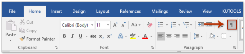 How to show or hide section breaks in Word? - Gotkey.net