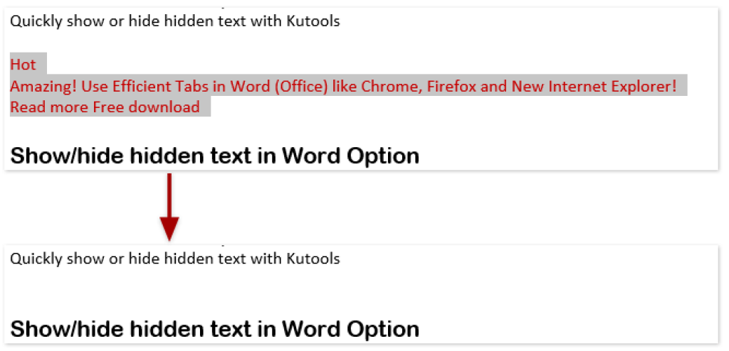 How to show or hide all hidden text quickly in Word? - Gotkey.net