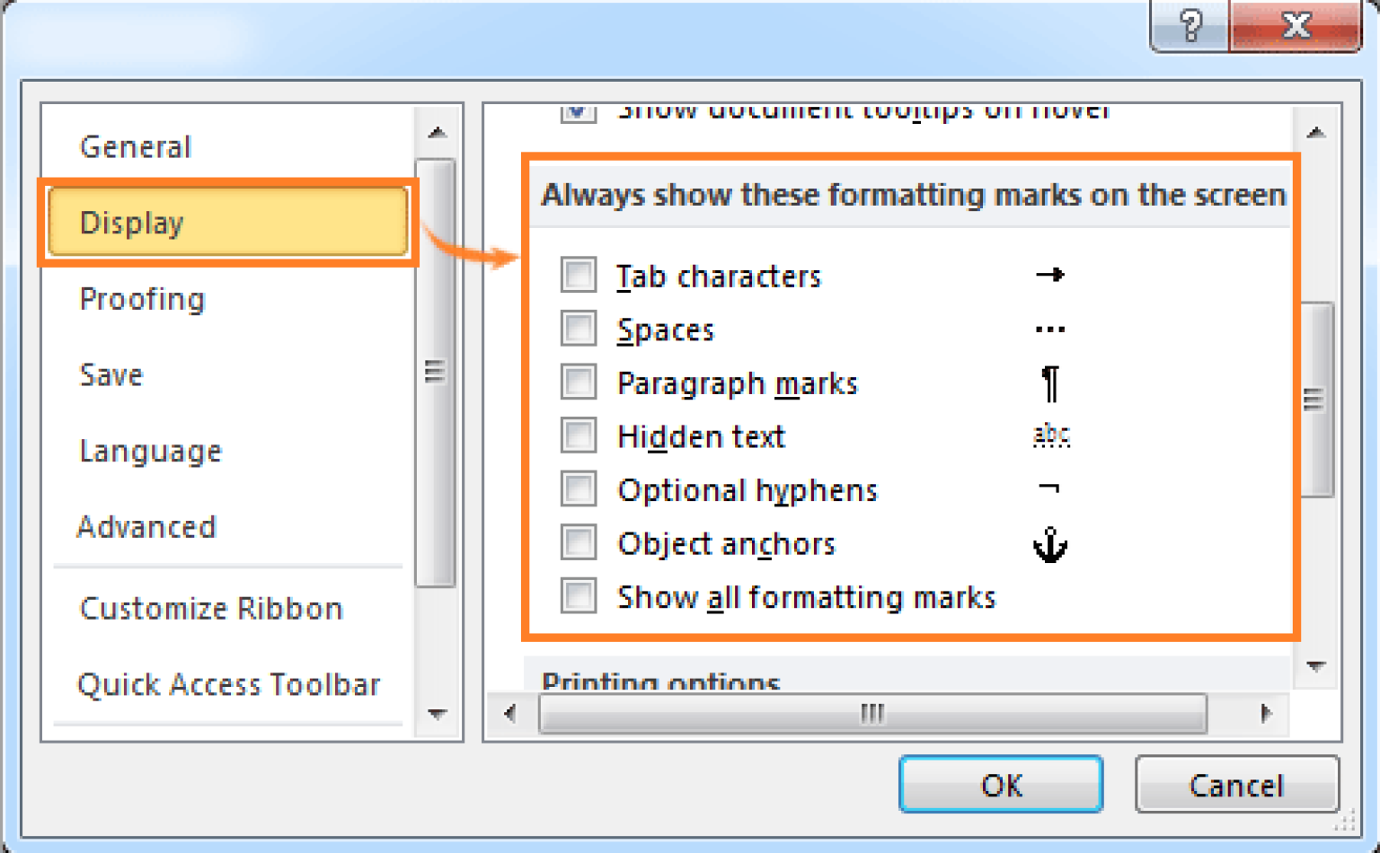 How to show or hide formatting marks in Word? - Gotkey.net